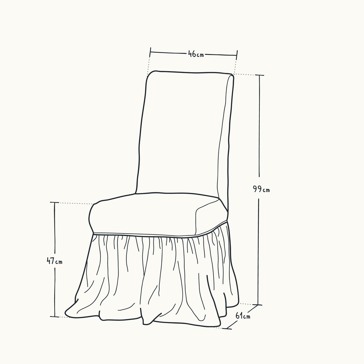 Ruffle Slipcover Chair – Land.