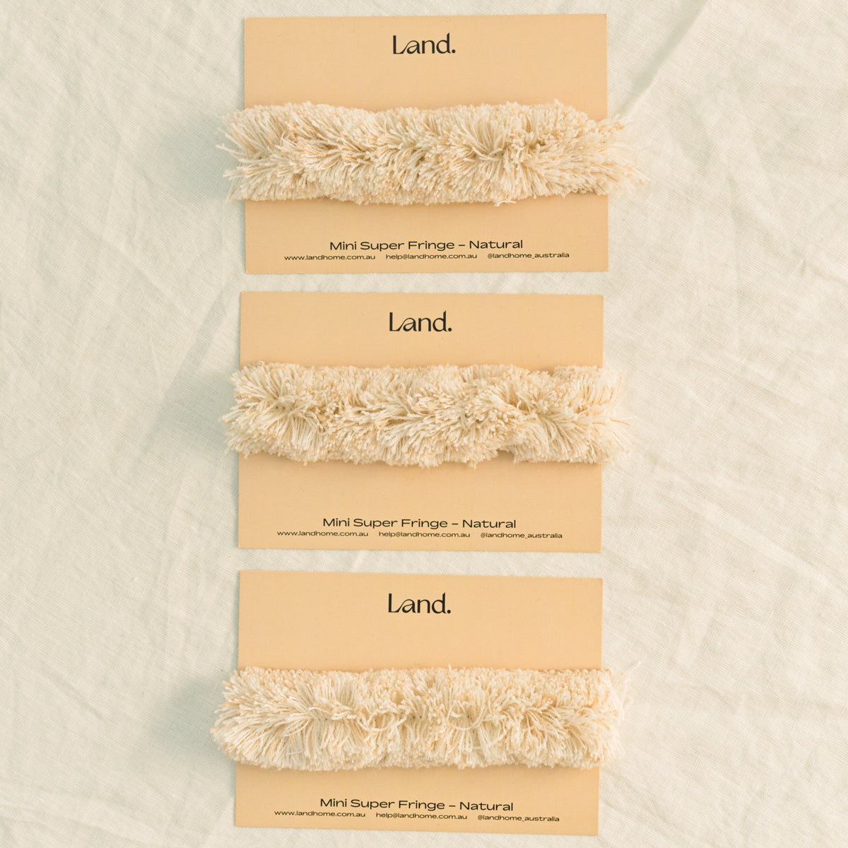 Natural Mini Super Fringe - By The Metre – Land.
